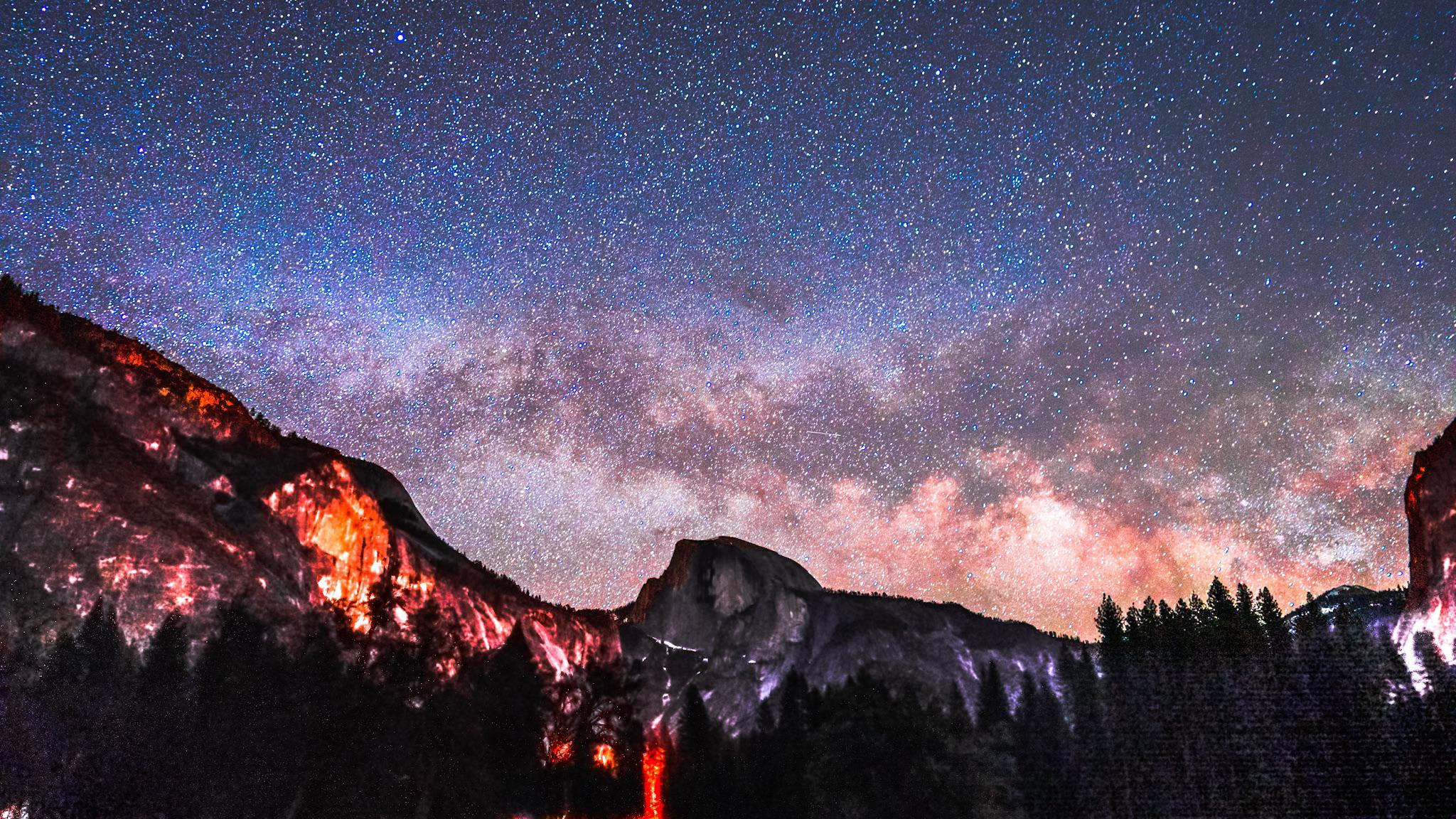 ITAP of the milky way above the half dome | Scrolller