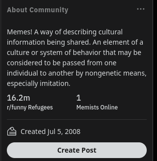It's happened, they've migrated to r/196 | Scrolller