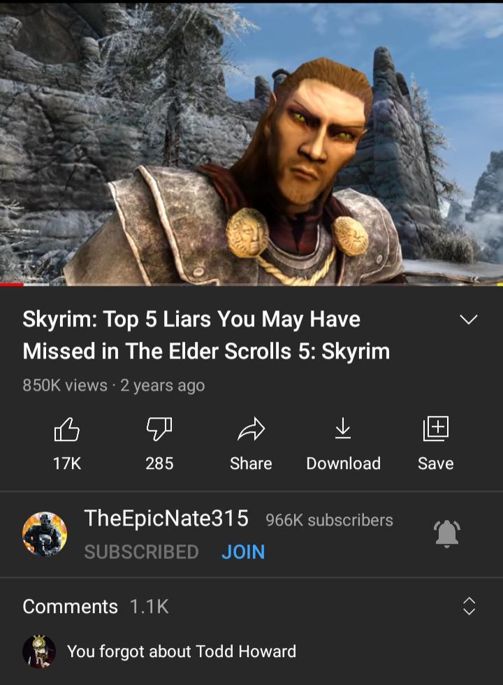 It's like r/murderedbywords skyrim edition | Scrolller