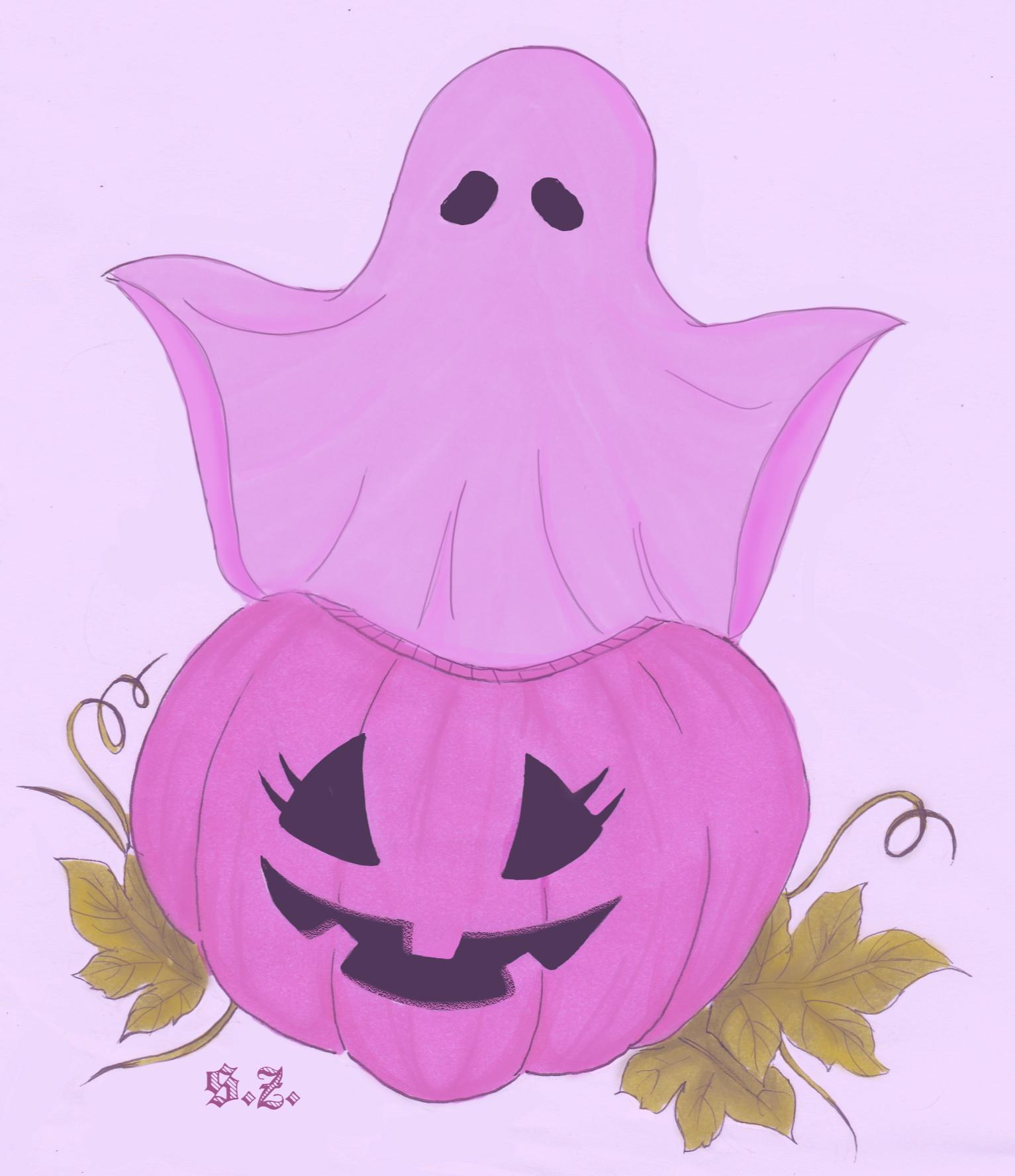Its Spooky Season I Made This One Specifically For Stickers I Want A Pink Ghost Sticker Lol