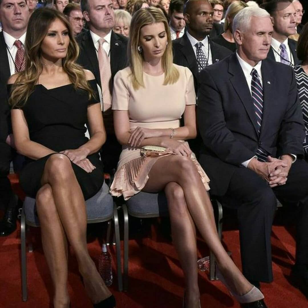 Ivanka and Melania showing off them legs | Scrolller
