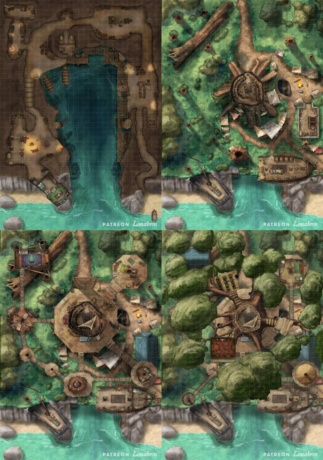 I've finally finished my massive 4 layer PIRATE HIDEOUT DUNGEON Map! [OC][Art] | Scrolller