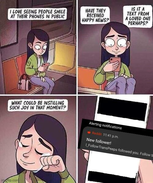 I've finally hit the final stage of being trans | Scrolller