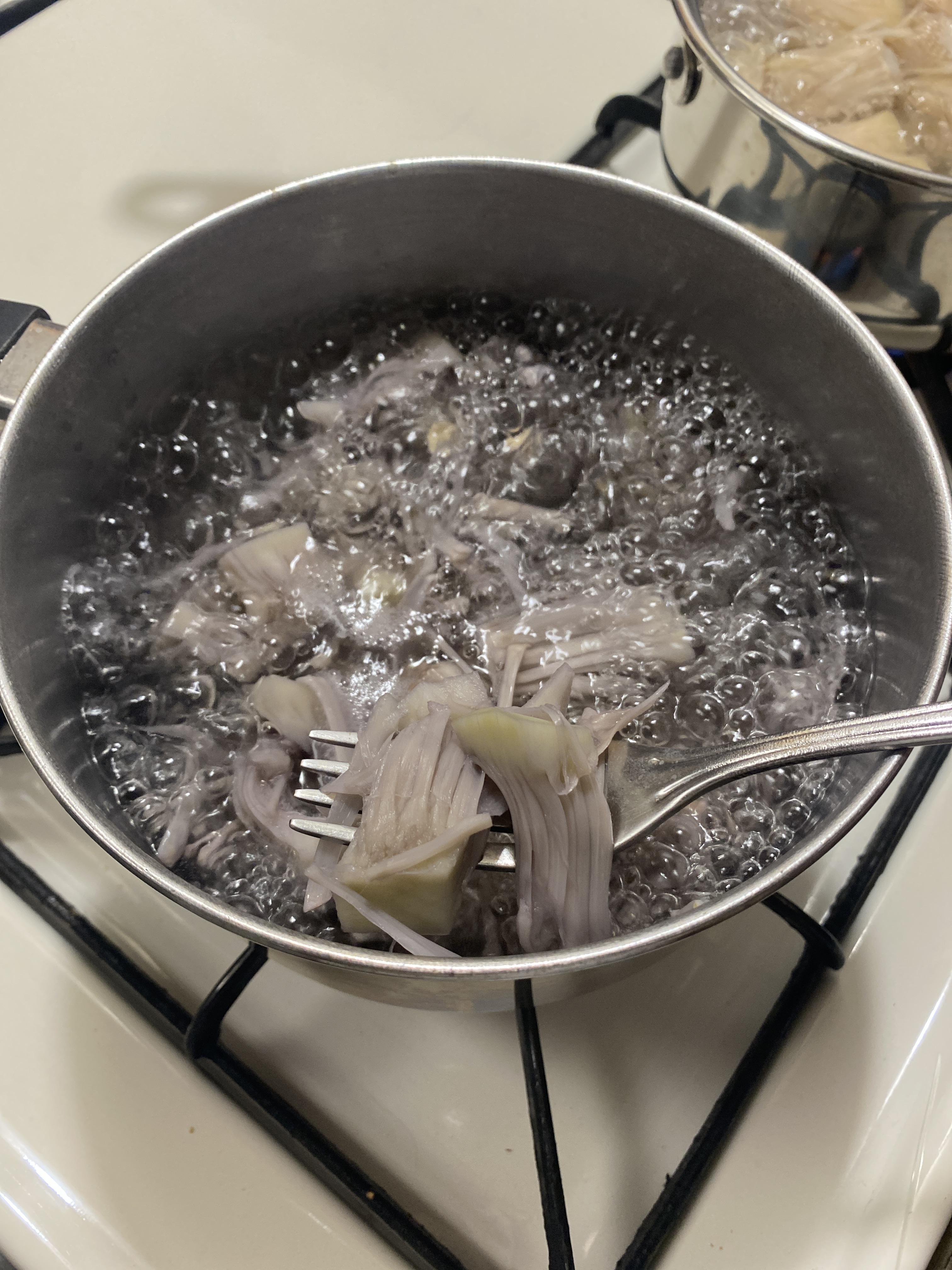 Jackfruit gone purple? Has this ever happened to anyone before? I am also doing this with a can ...