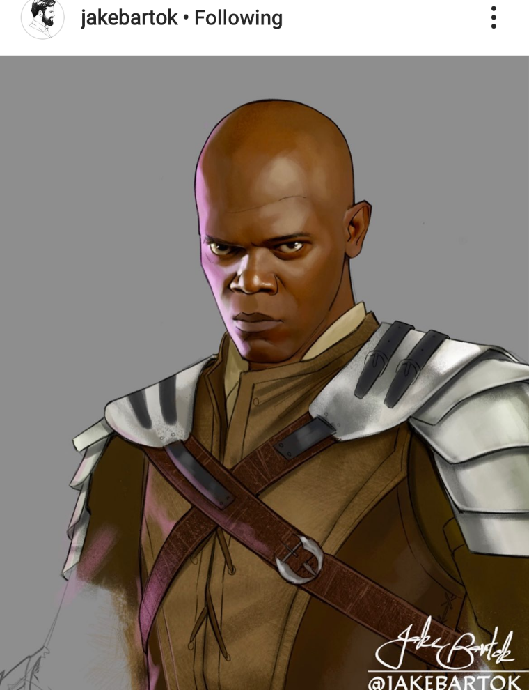 Jake Bartok uploaded this image of his Mace Windu WIP. | Scrolller