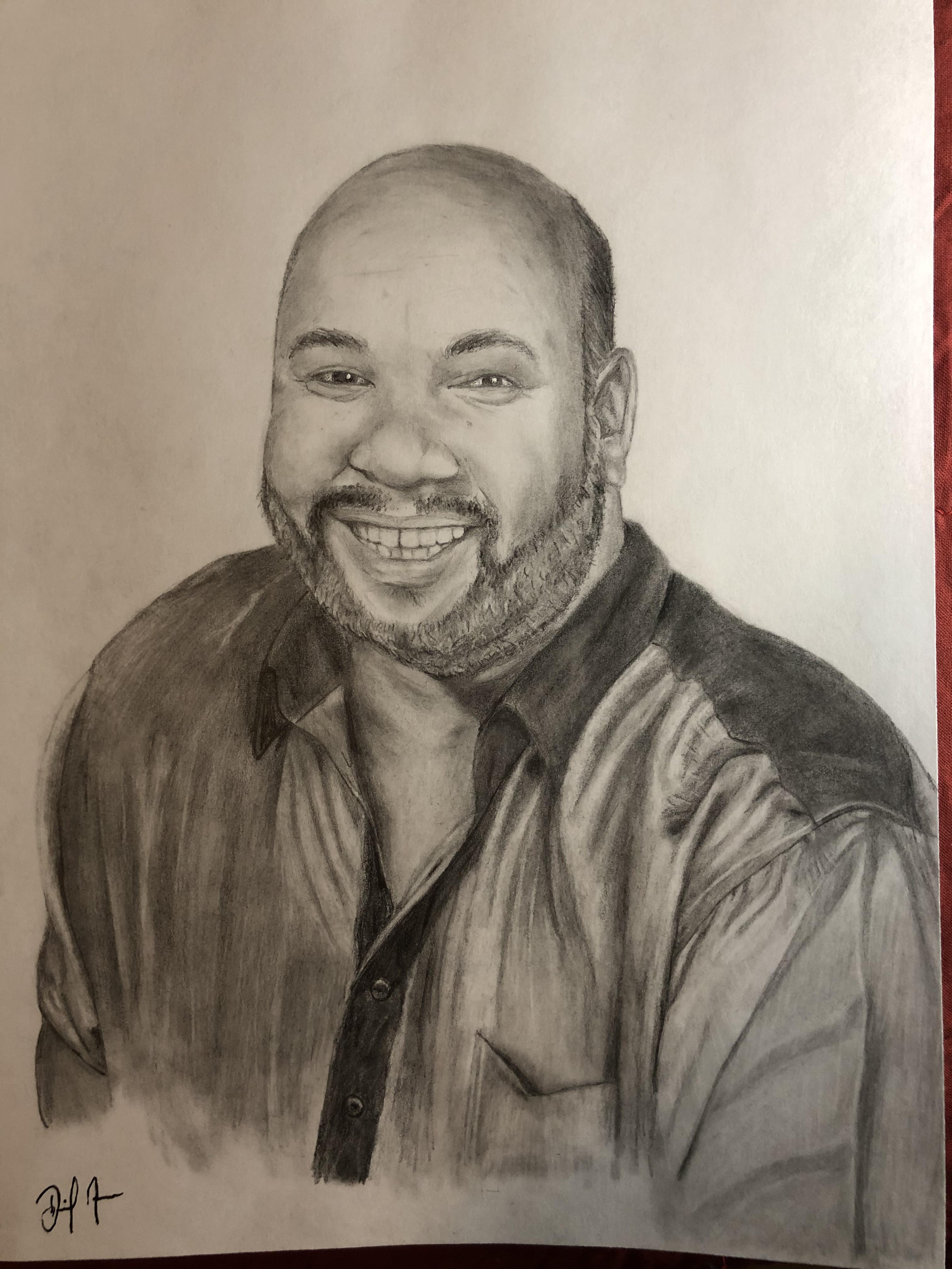 “James ‘Uncle Phil’ Avery”, Me, Pencil, 2020. | Scrolller