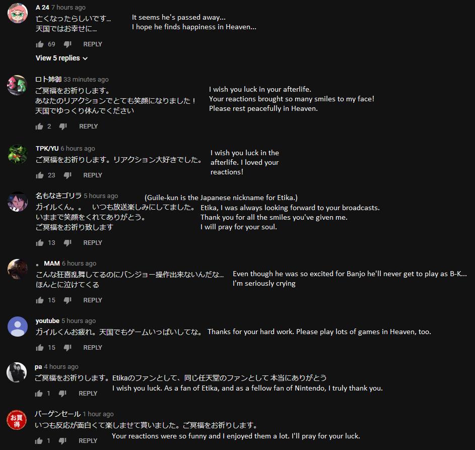 Japanese fans paying their respects | Scrolller