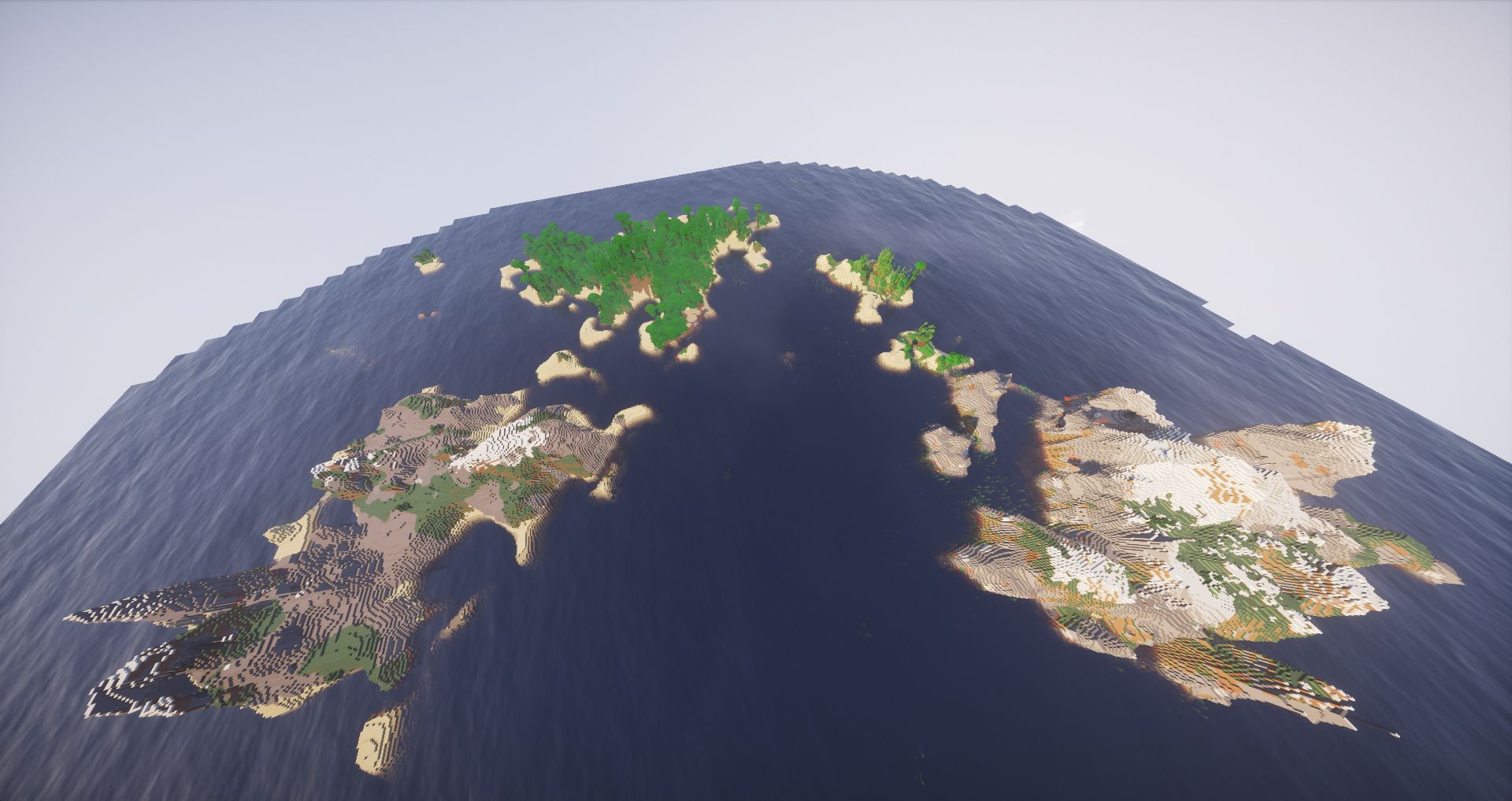 [Java 1.14] Jungle / Mountains Archipelago at Spawn! | Scrolller