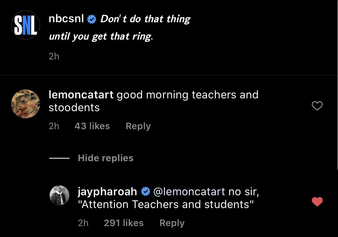 Jay Pharoah correcting the principal Frye catchphrase on Instagram | Scrolller