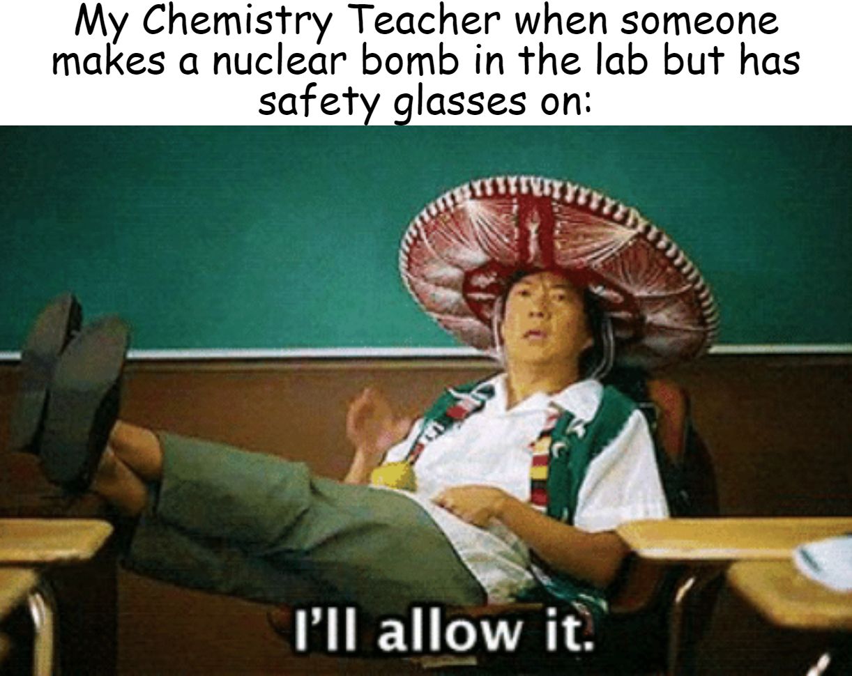 Jeannie in chem be like | Scrolller