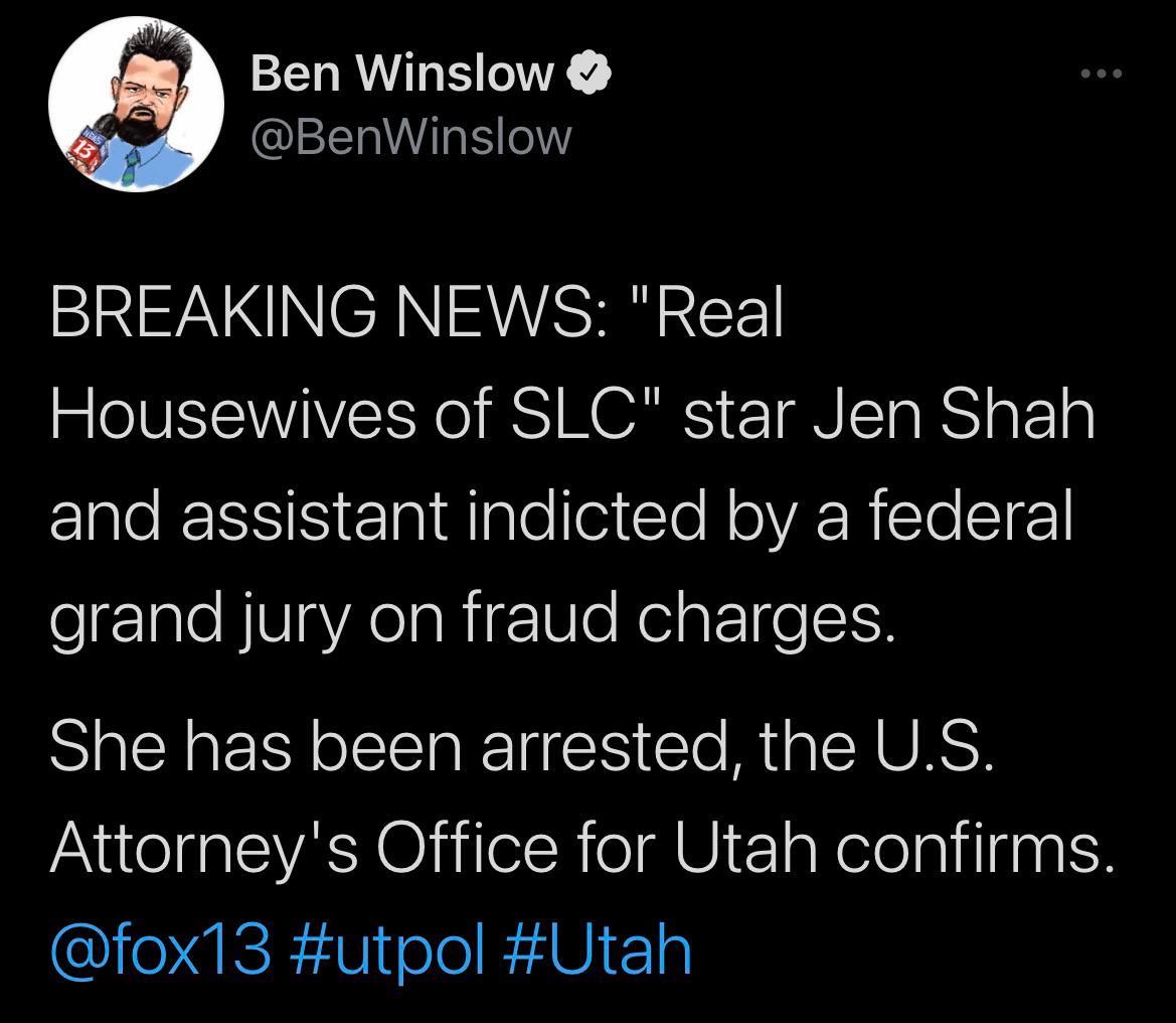 Jen Shah arrested for fraud | Scrolller