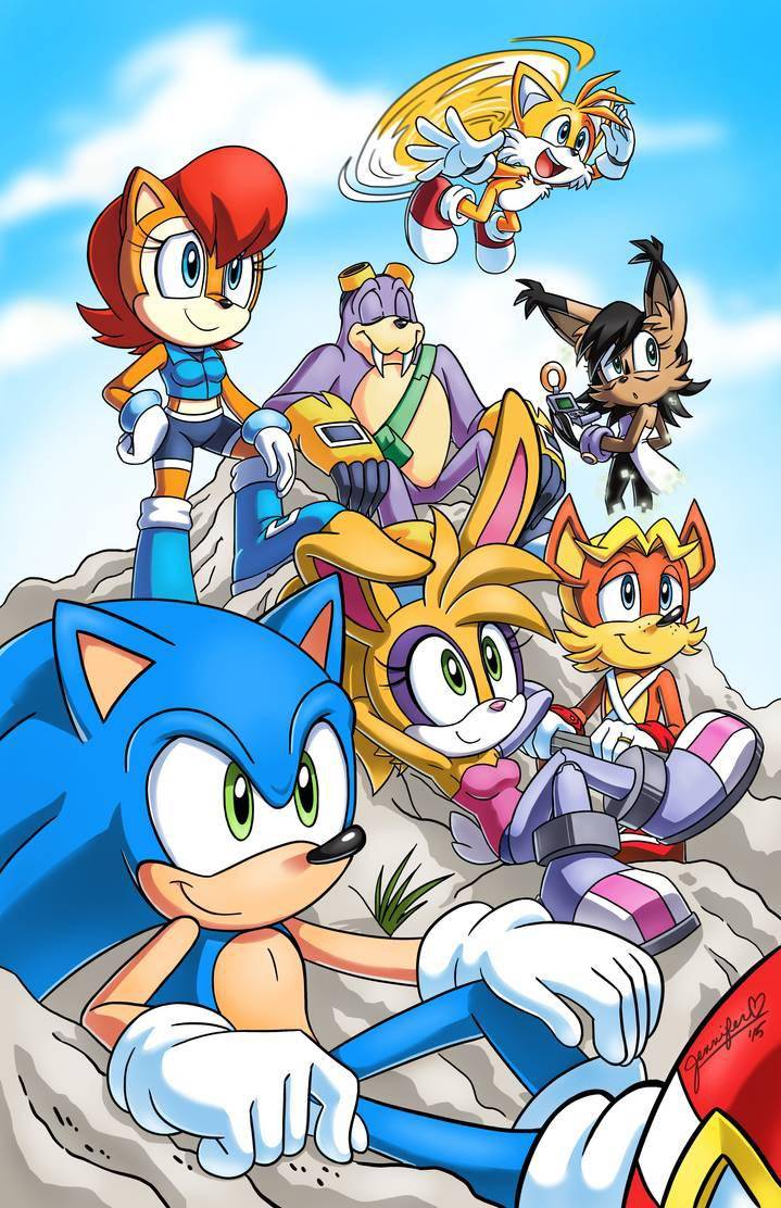 Jennifer Hernandez's artwork of Sonic and the Freedom Fighters! | Scrolller