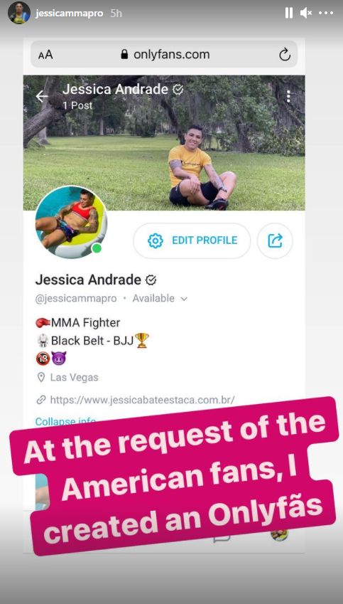 Jessica Andrade has made an onlyfans | Scrolller