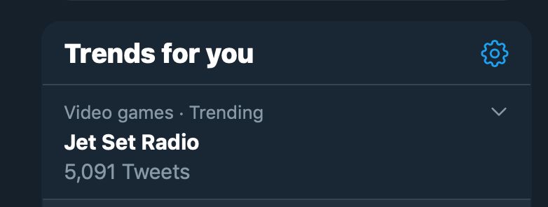 JET SET RADIO IS TRENDING EVERYONE TWEET TWEET TWEET!!!! | Scrolller