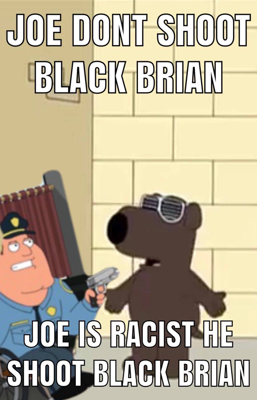 Joe is racist. He shot black Brian. | Scrolller