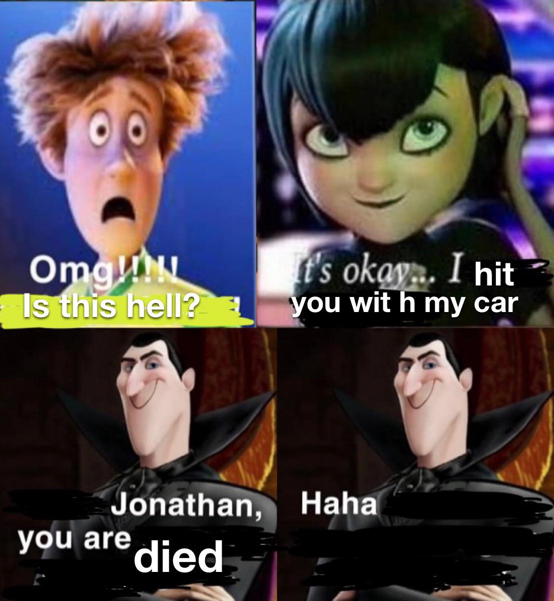 Johnathan freaking dies | Scrolller