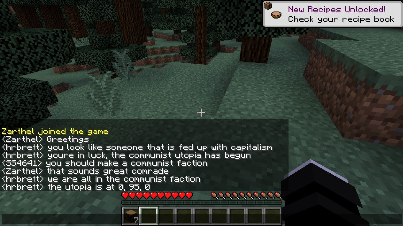 Joined a low pop minecraft server.. | Scrolller