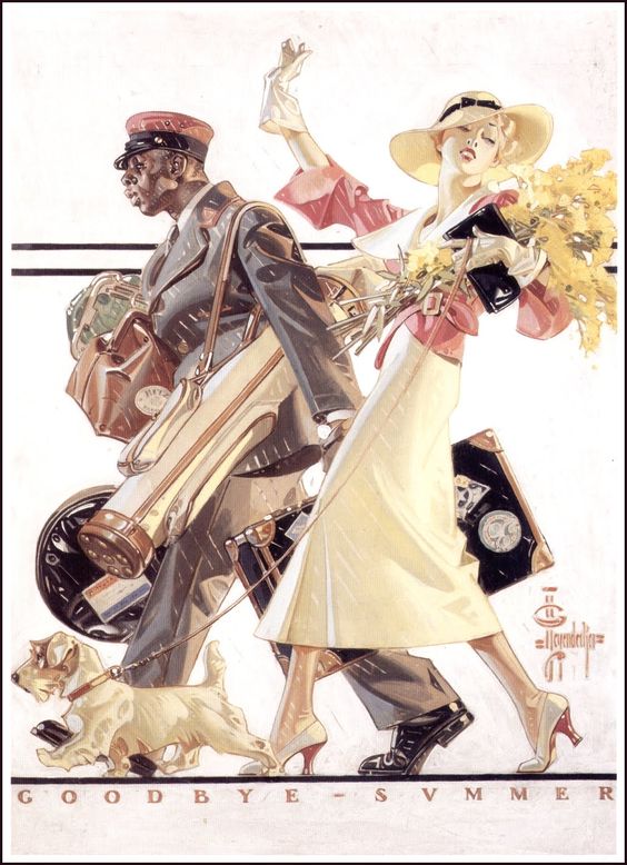Joseph Christian Leyendecker, Goodbye summer (1934) | Scrolller