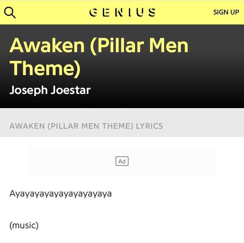 Joseph Joestar-Pillar Men Theme | Scrolller