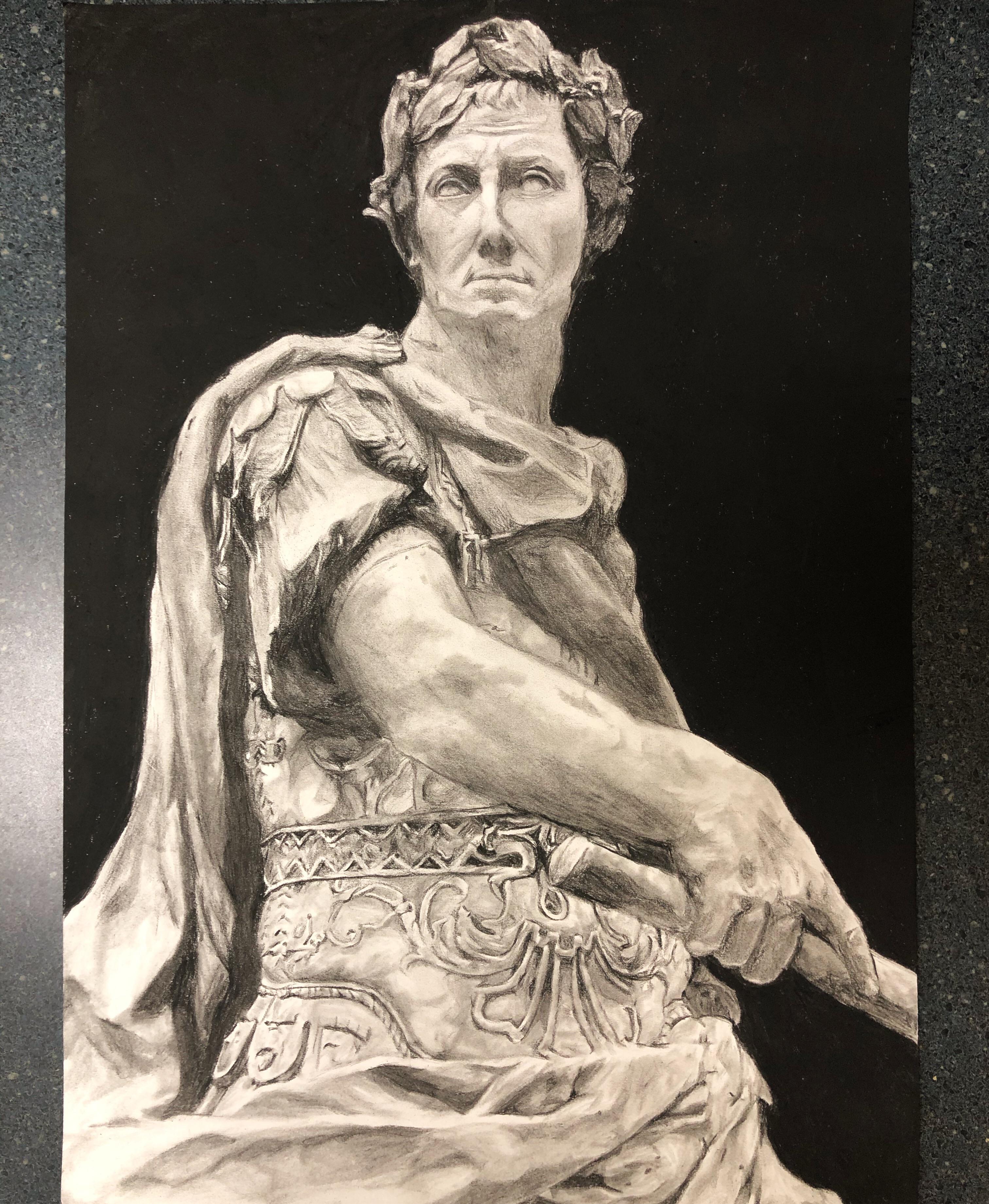 Julius Caesar, Me, Charcoal, 2021 | Scrolller
