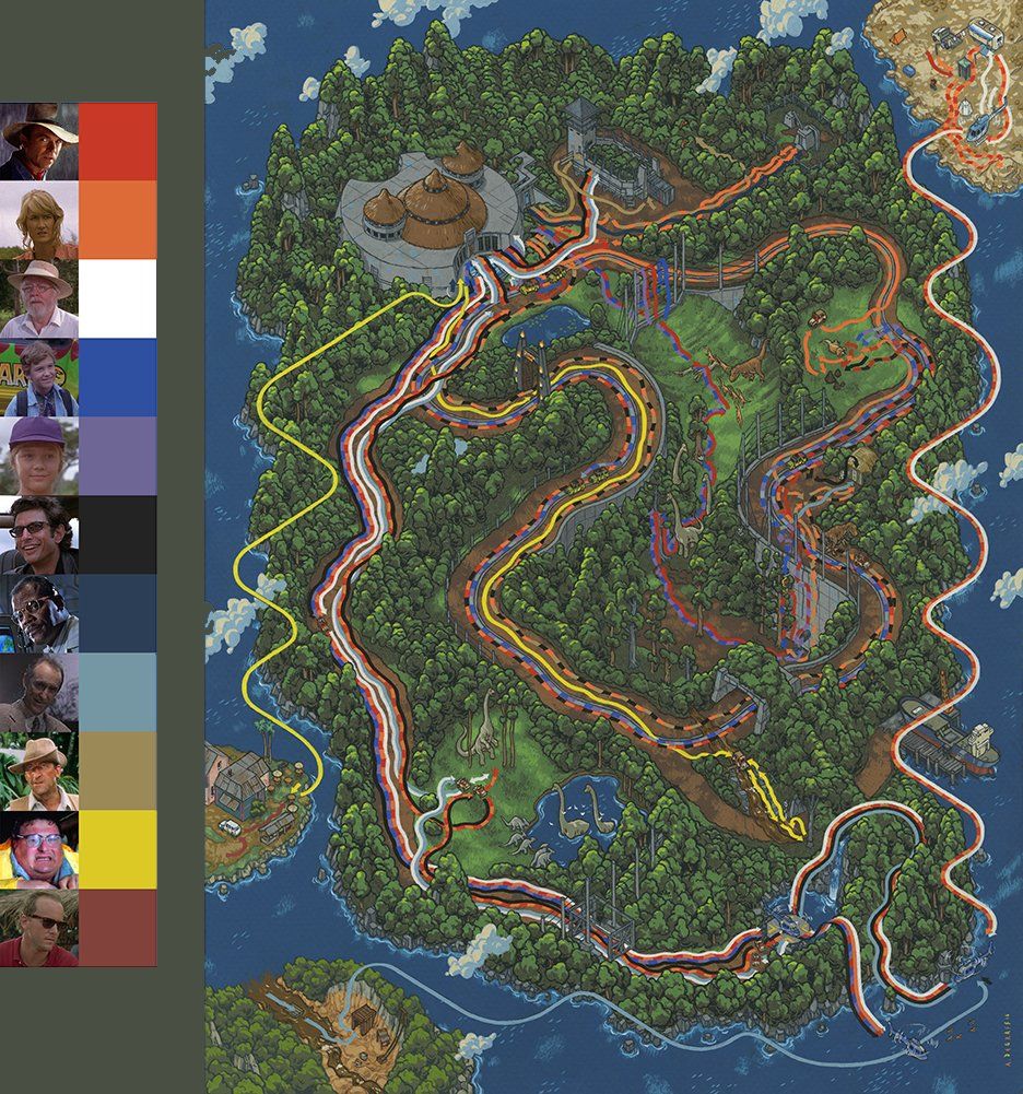 Jurassic Park Cinemap | Scrolller