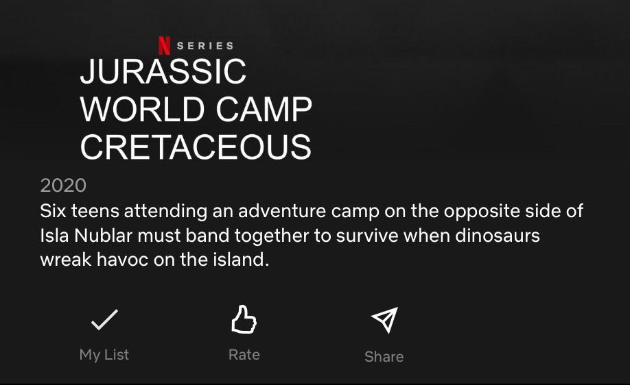 Jurassic World Camp Cretaceous - just saw this Netflix series is coming in 2020! | Scrolller