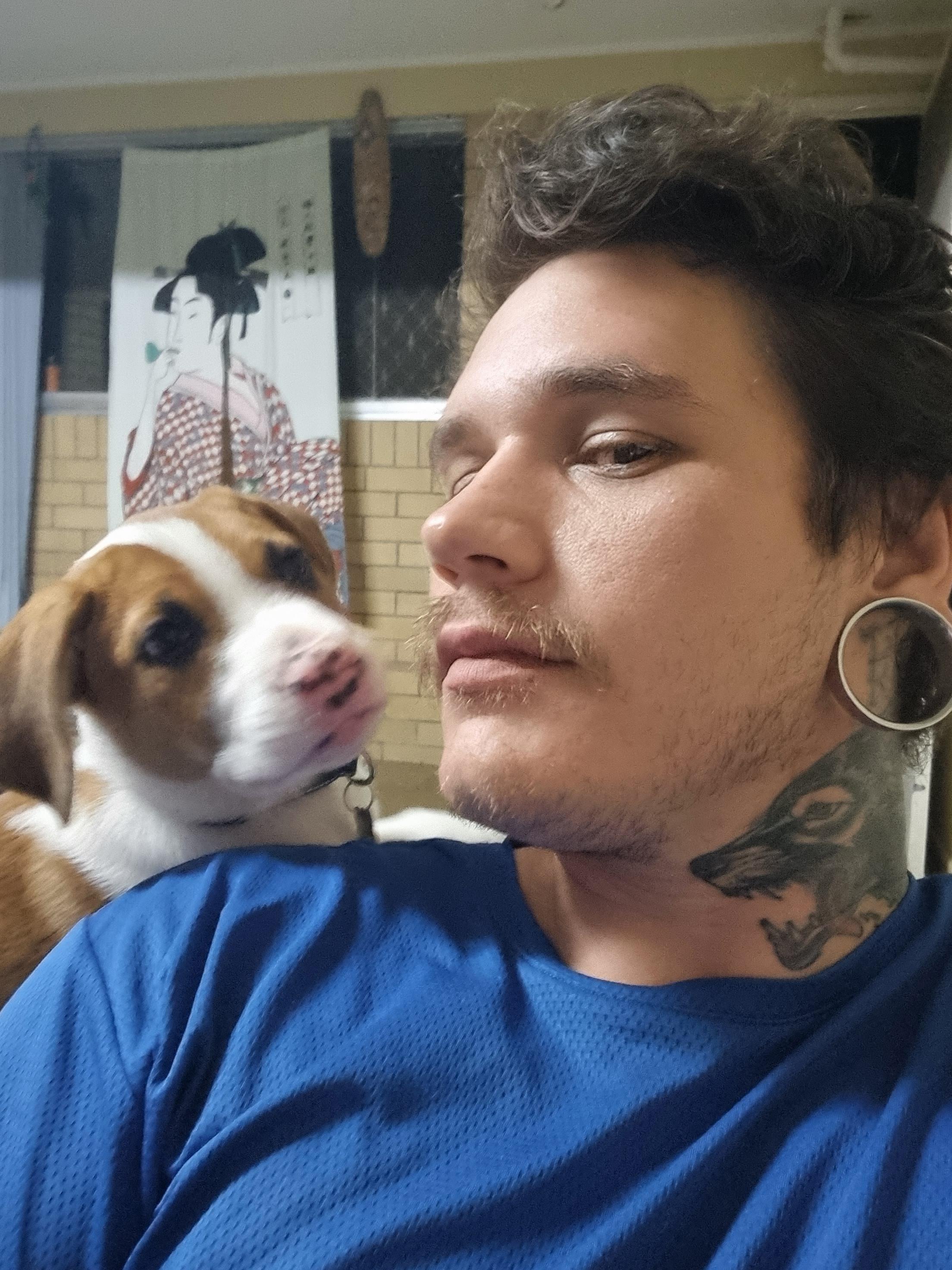 Just a casual selfie with my pup | Scrolller