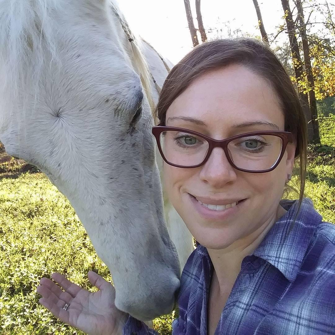 Just a geek with her steed. | Scrolller