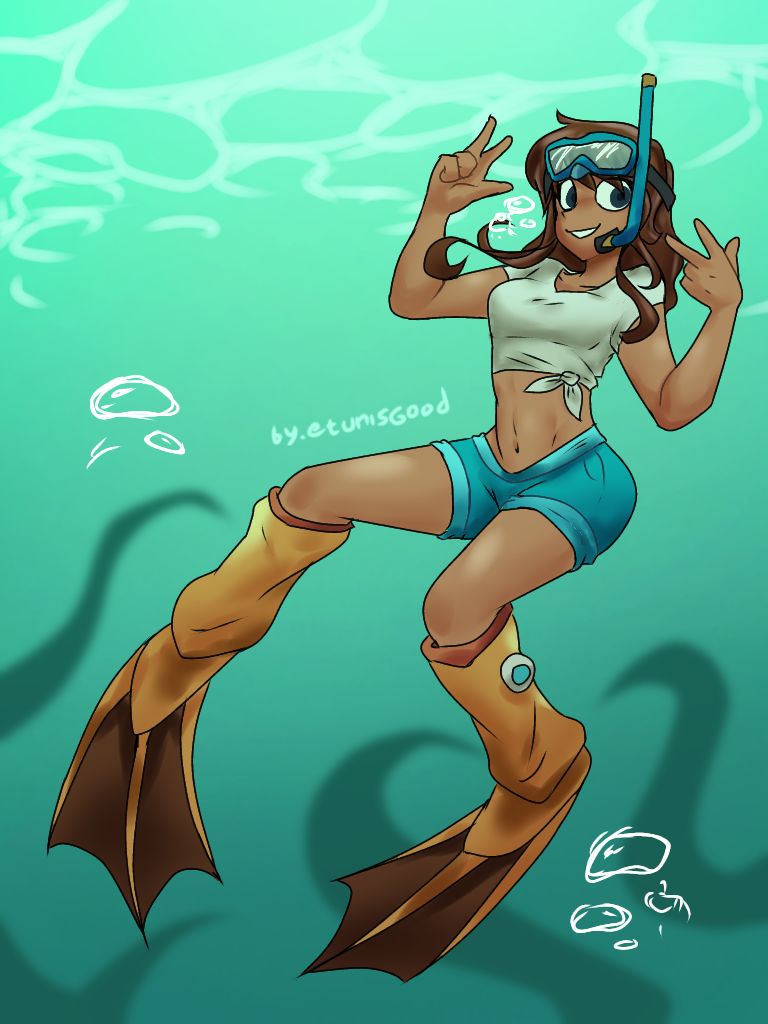 Just a normal fanart of marina, nothing to worry about (i totally didnt ...