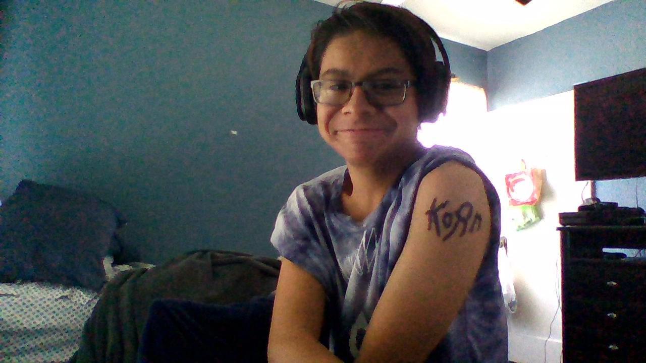 Just did a Sharpie tattoo of the KoЯn logo | Scrolller
