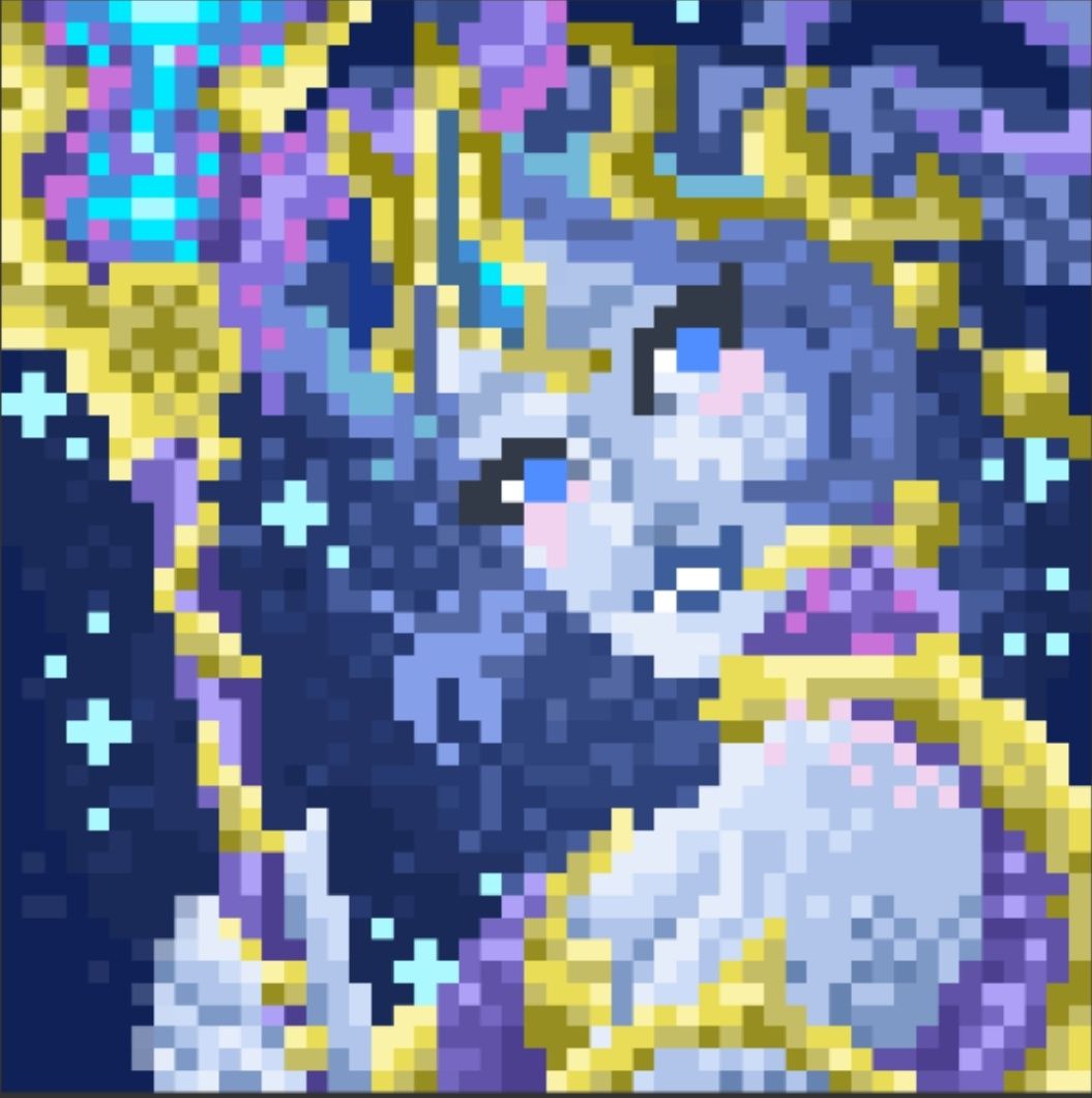 Just did my first ever pixel art of Cosmic Nami... I hope you love it just as much as me 🥰 ...