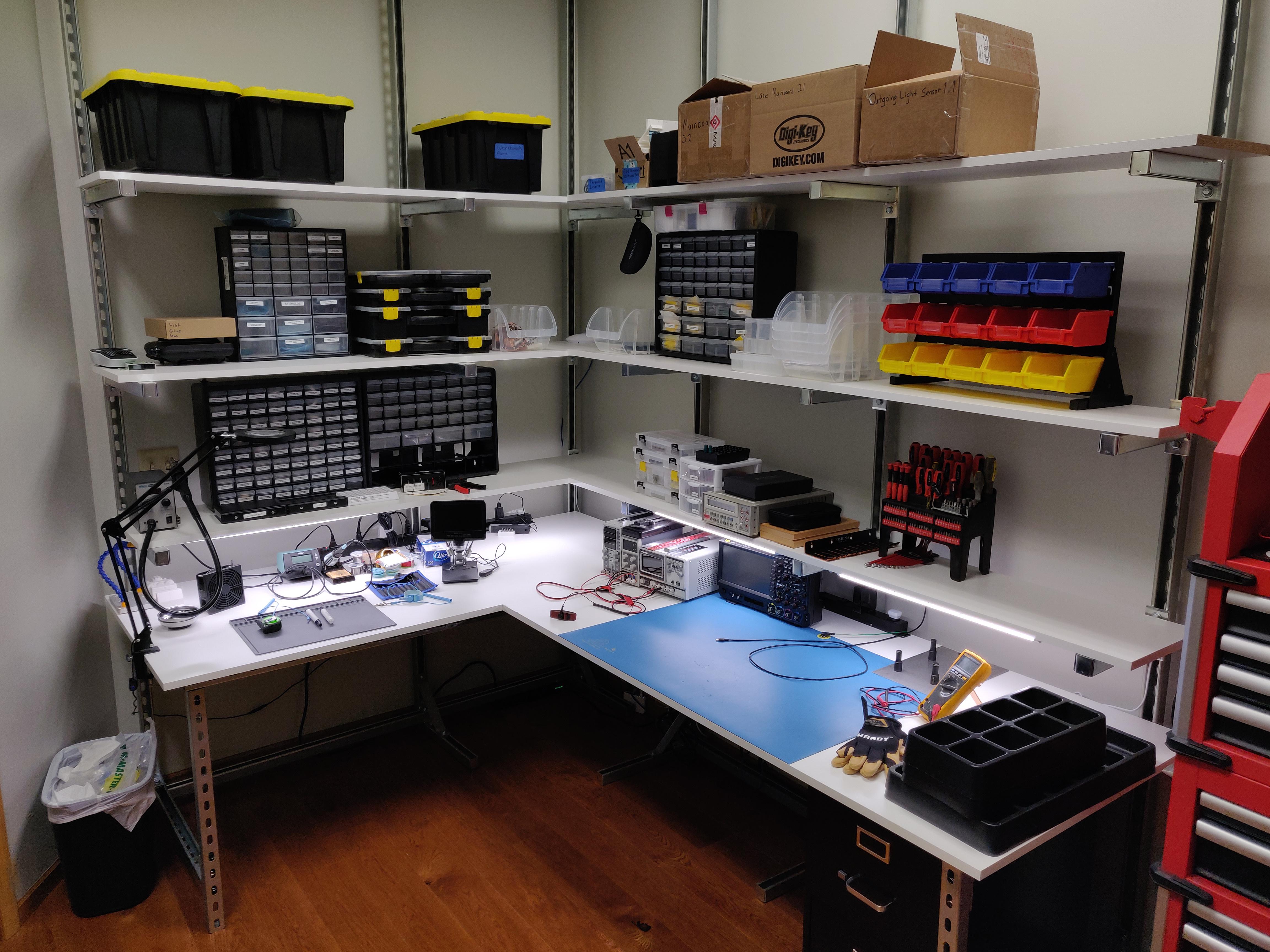 Just finished my Unistrut electronics workbench | Scrolller