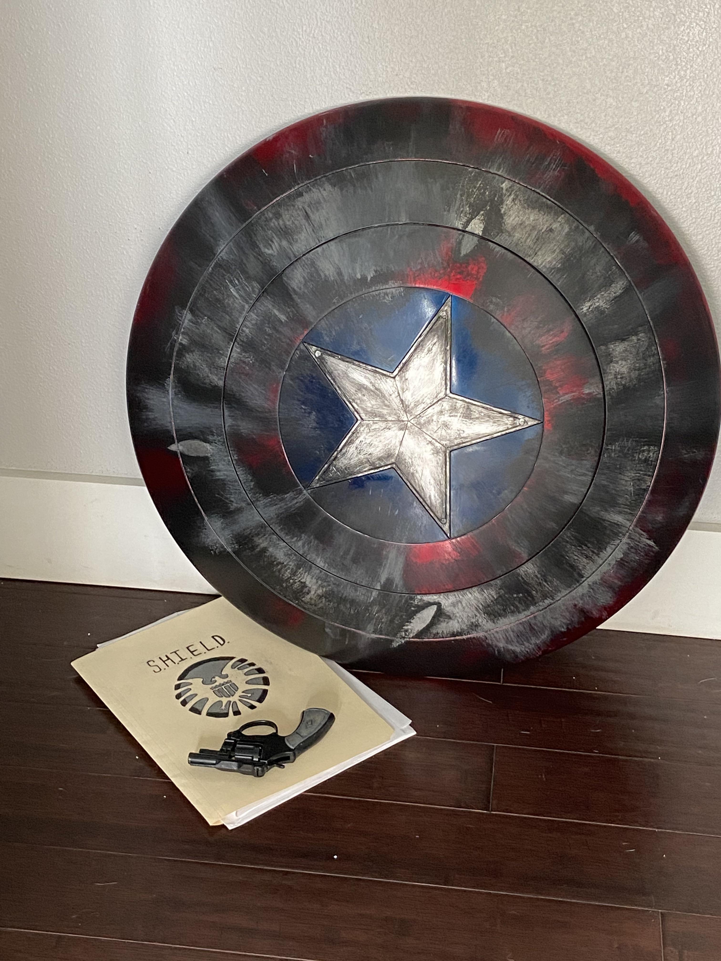 Just finished painting my Captain America shield! | Scrolller