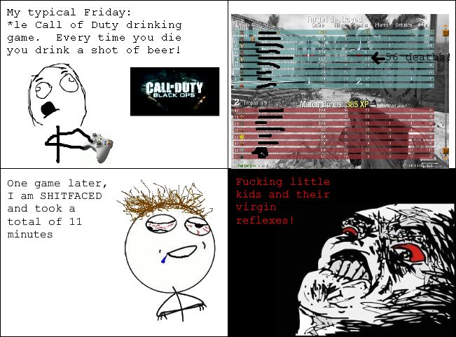 Just found this subreddit and decided to repost my first rage comic on it (Very Relevant) "*Le ...