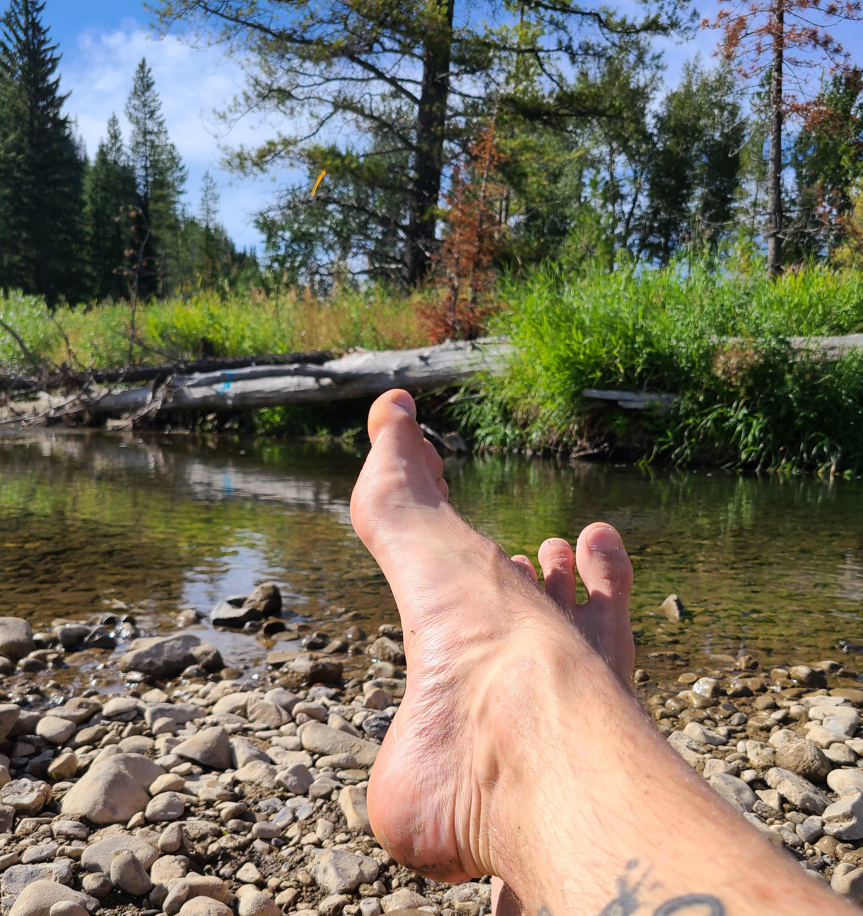 Just hanging out down by the river. | Scrolller