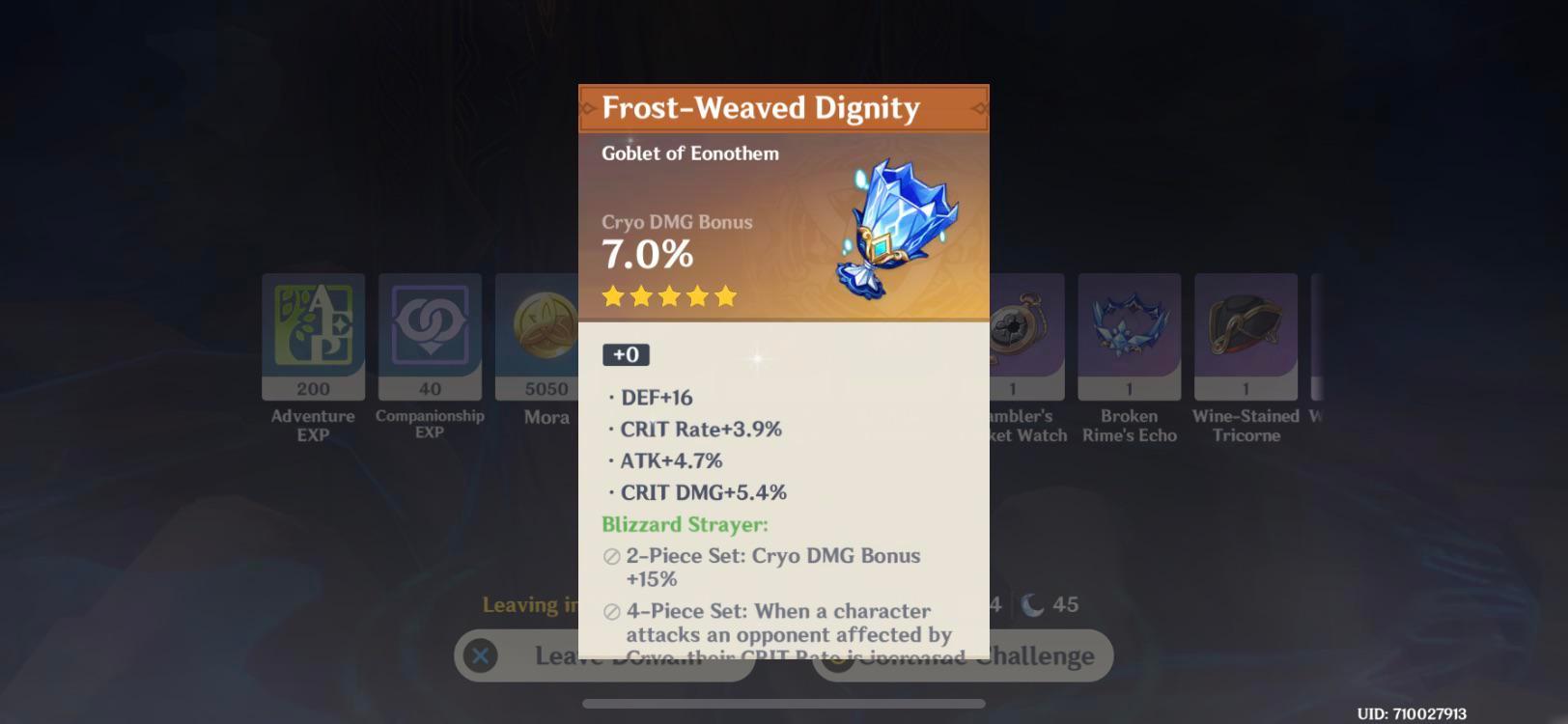 Just rolled the most insane artifact but now I’m afraid to level it up | Scrolller