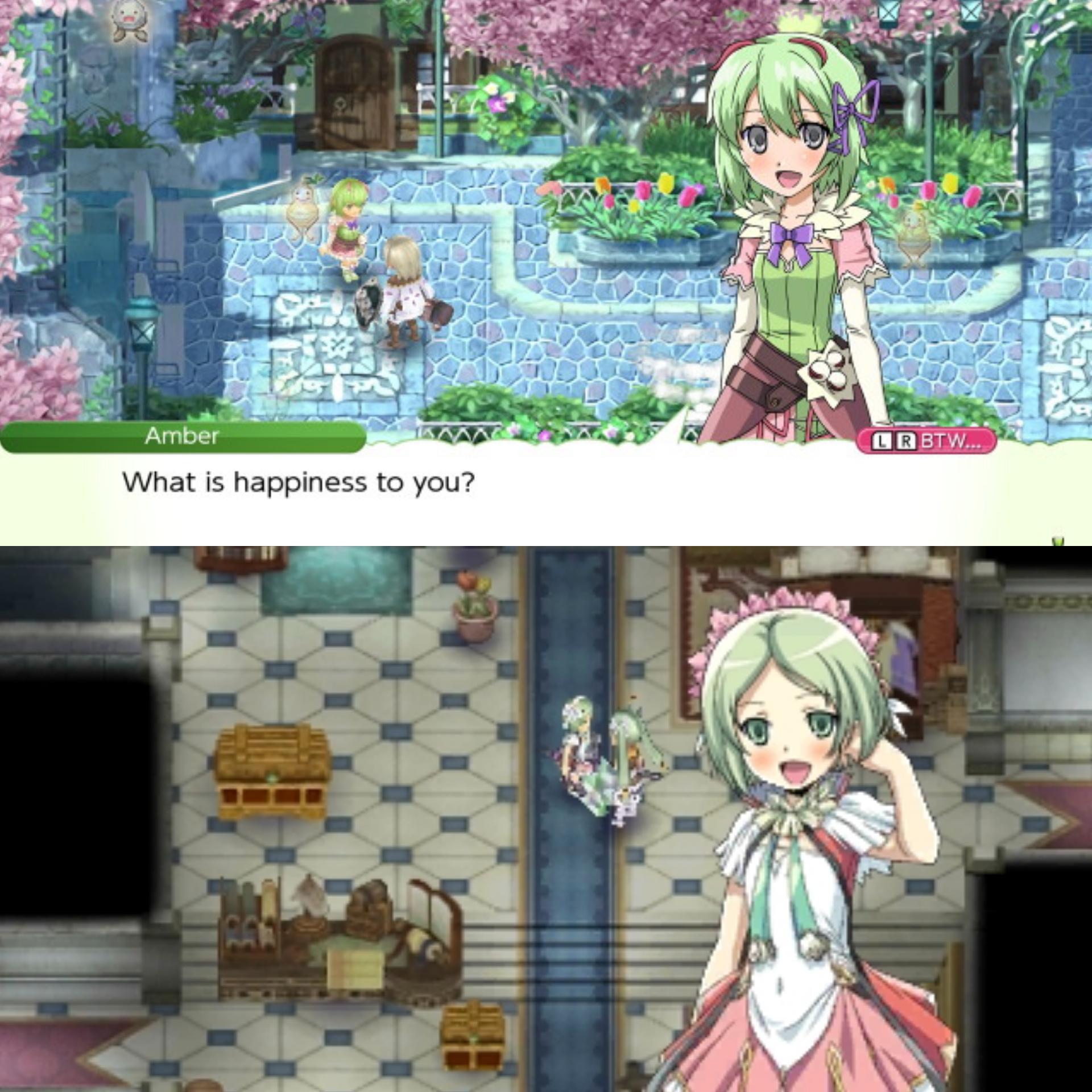 Just to show how creepy it is that you can marry Amber, here she is next to your child. They ...