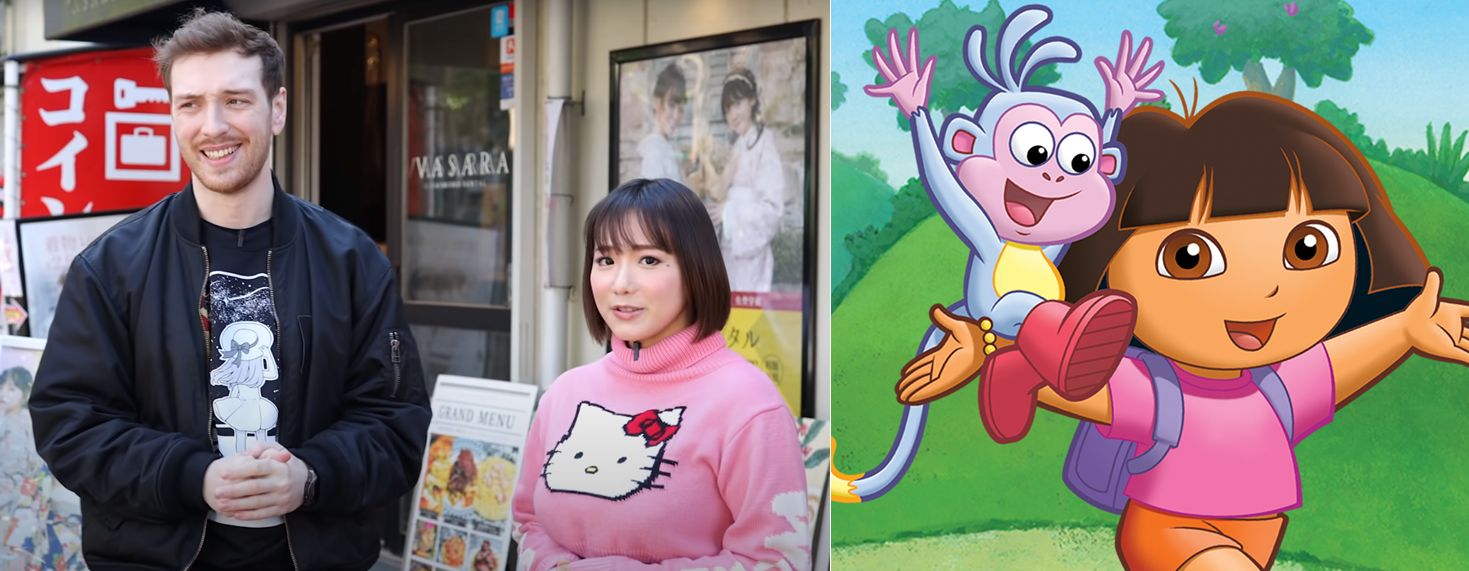 Kaho, the explorer, and Connor, the monkey. | Scrolller