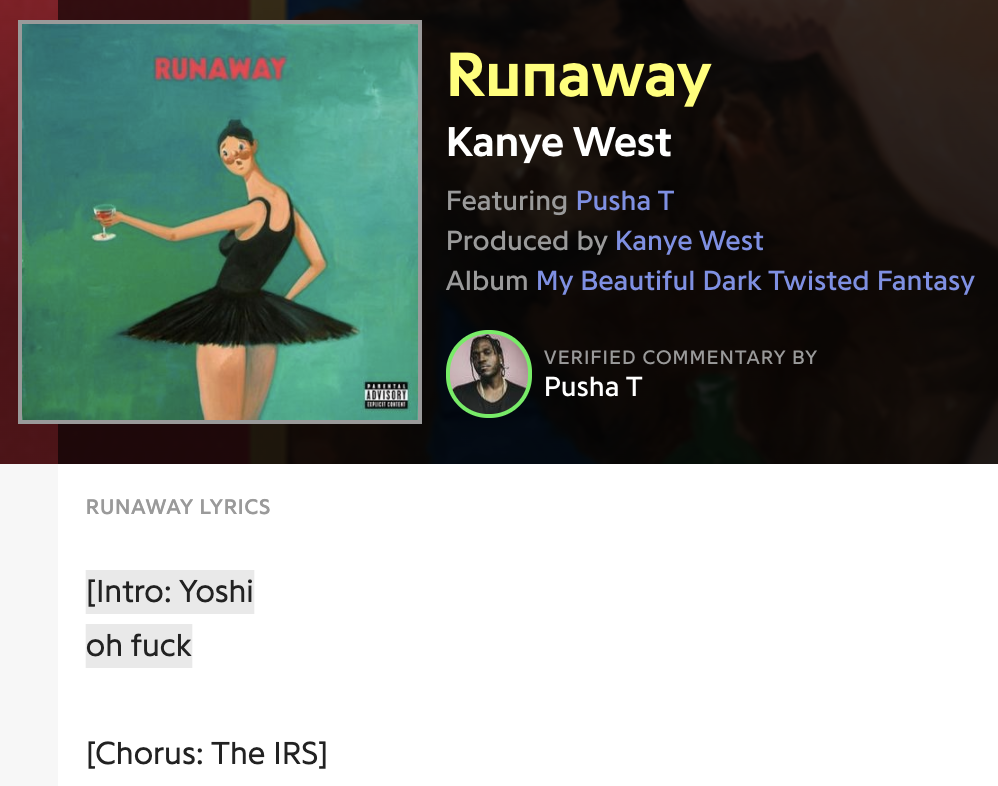 Kanye West - Runaway | Scrolller