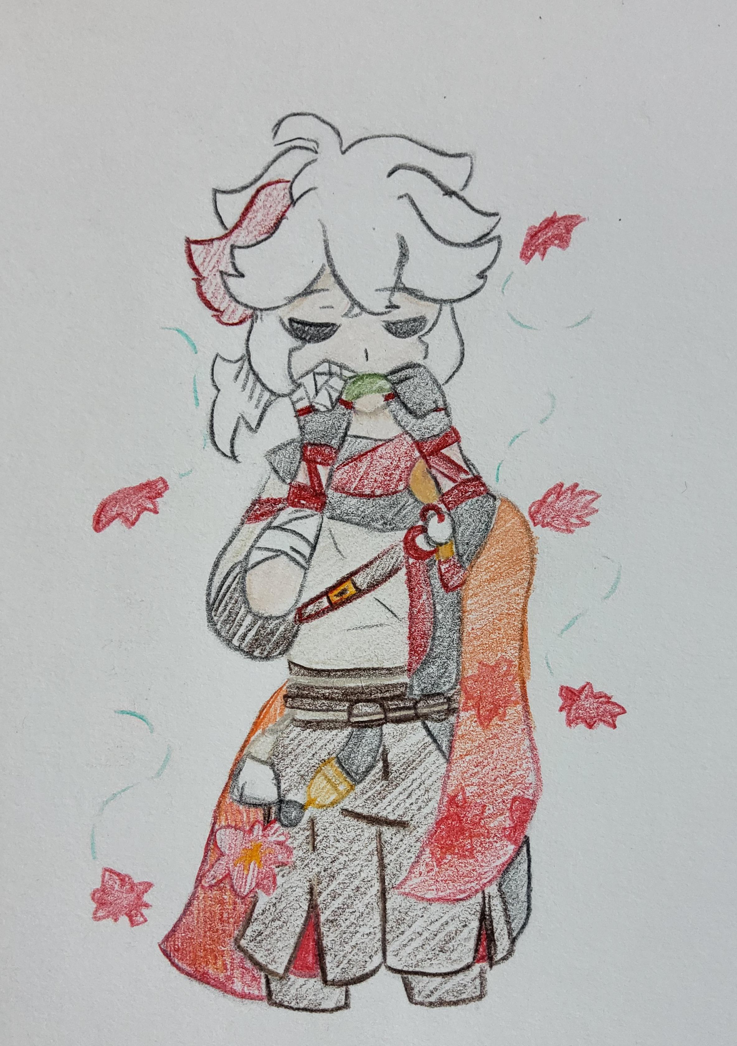 Kazuha playing his leaf | Scrolller