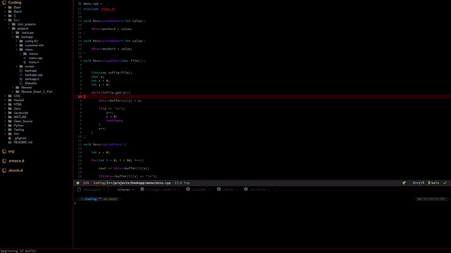 [KDE Plasma] Ma custom doom emacs theme "Warlock". | Scrolller
