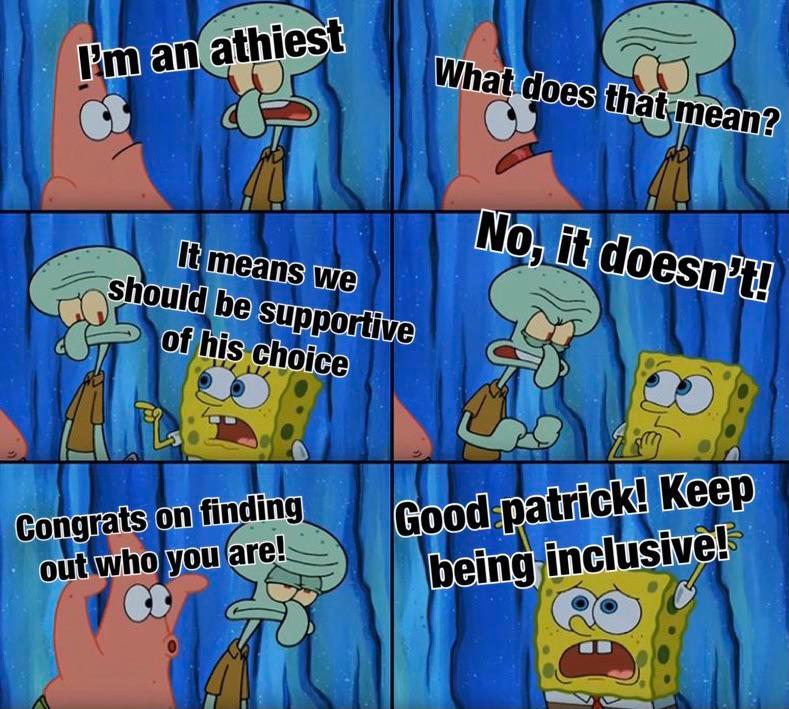 Keep being inclusive