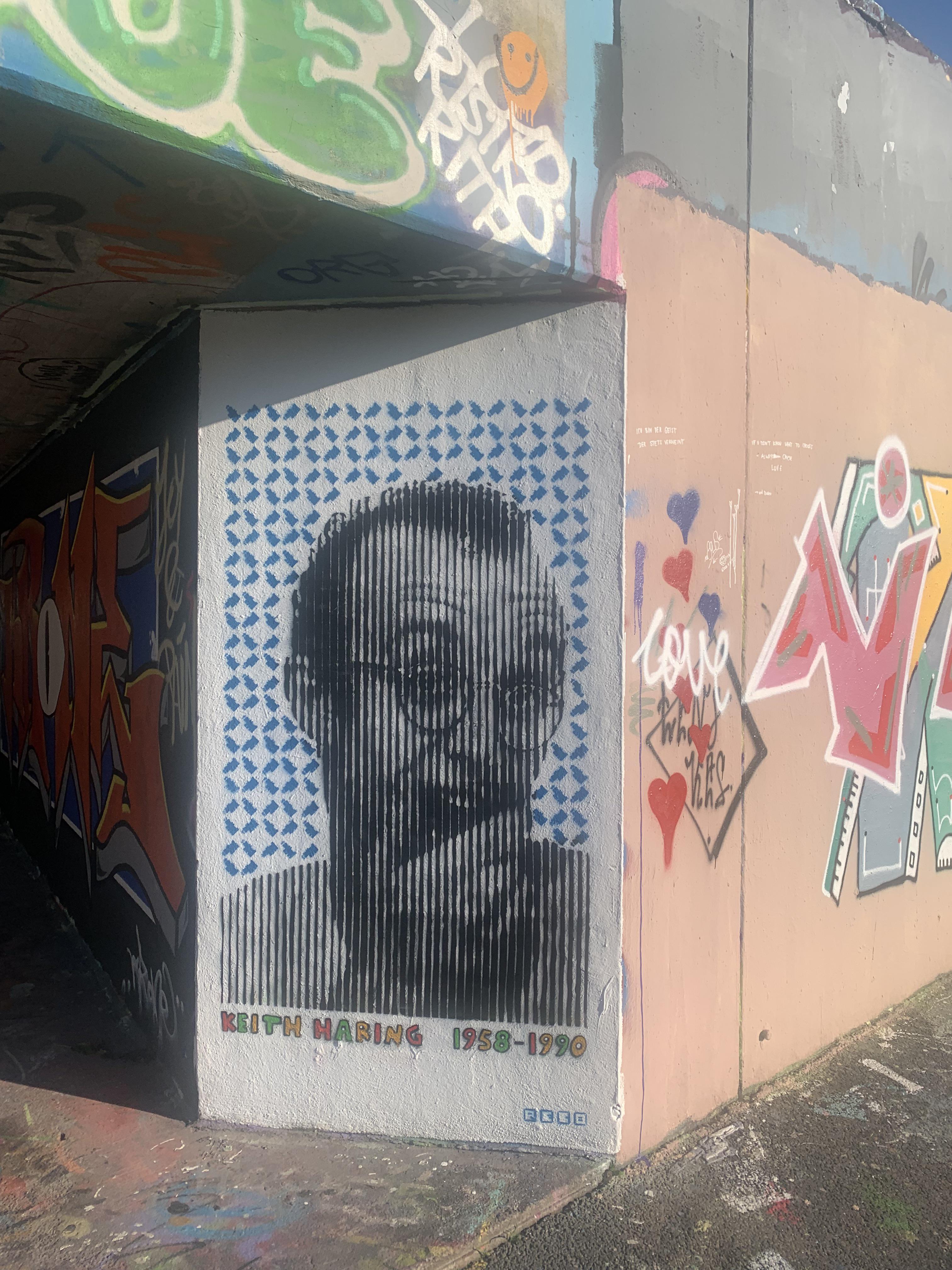 Keith Haring portrait/tribute Frankfurt am Main, Germany | Scrolller