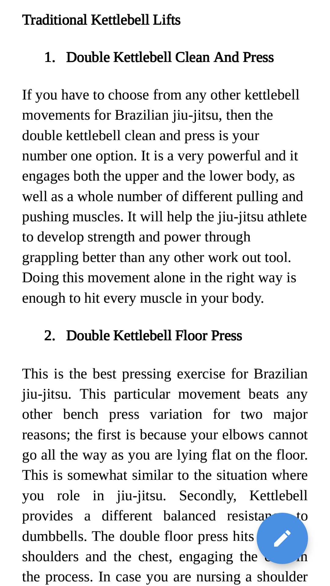 Kettlebell training for BJJs | Scrolller
