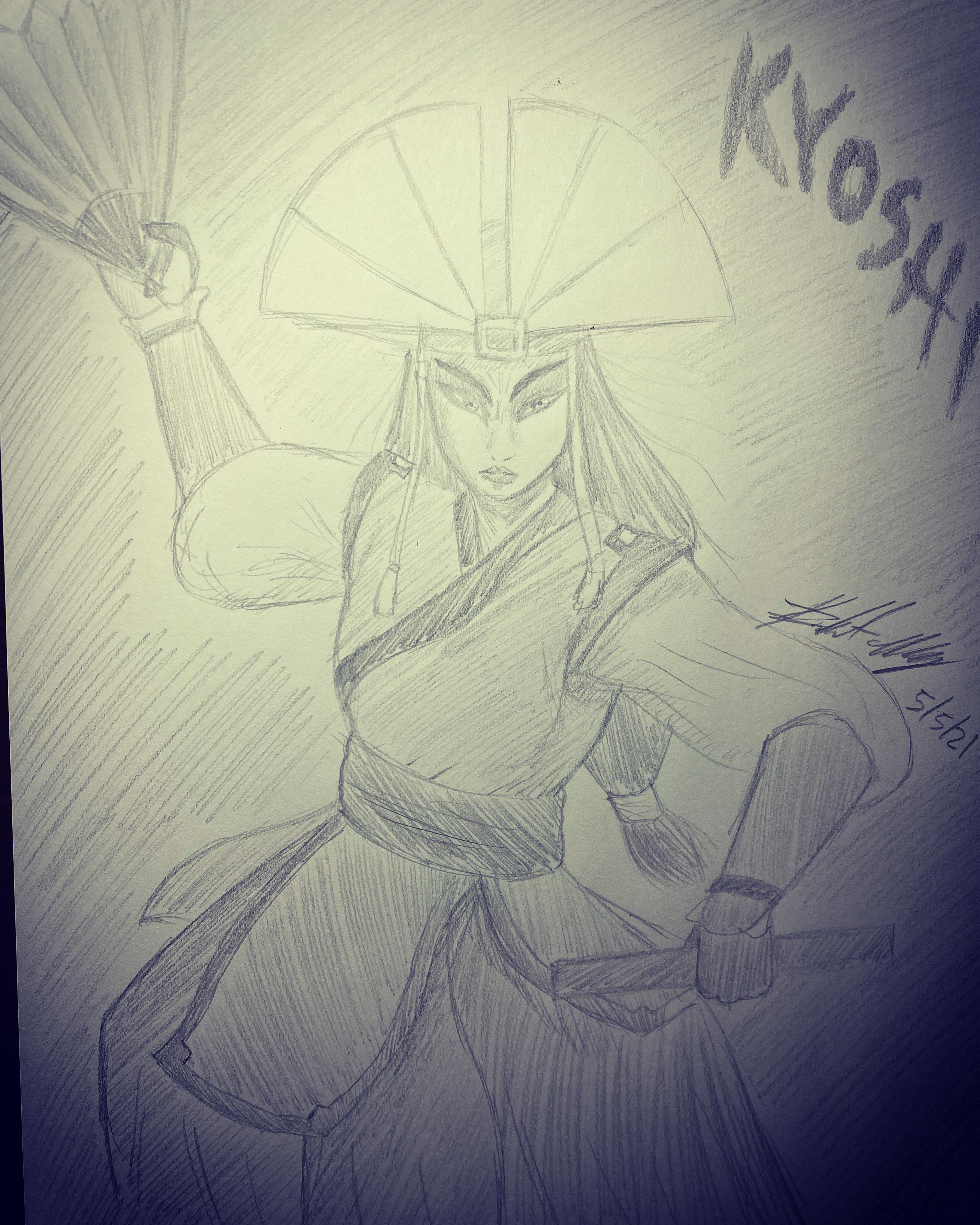 Kicking off my sketchbook with Avatar Kyoshi | Scrolller