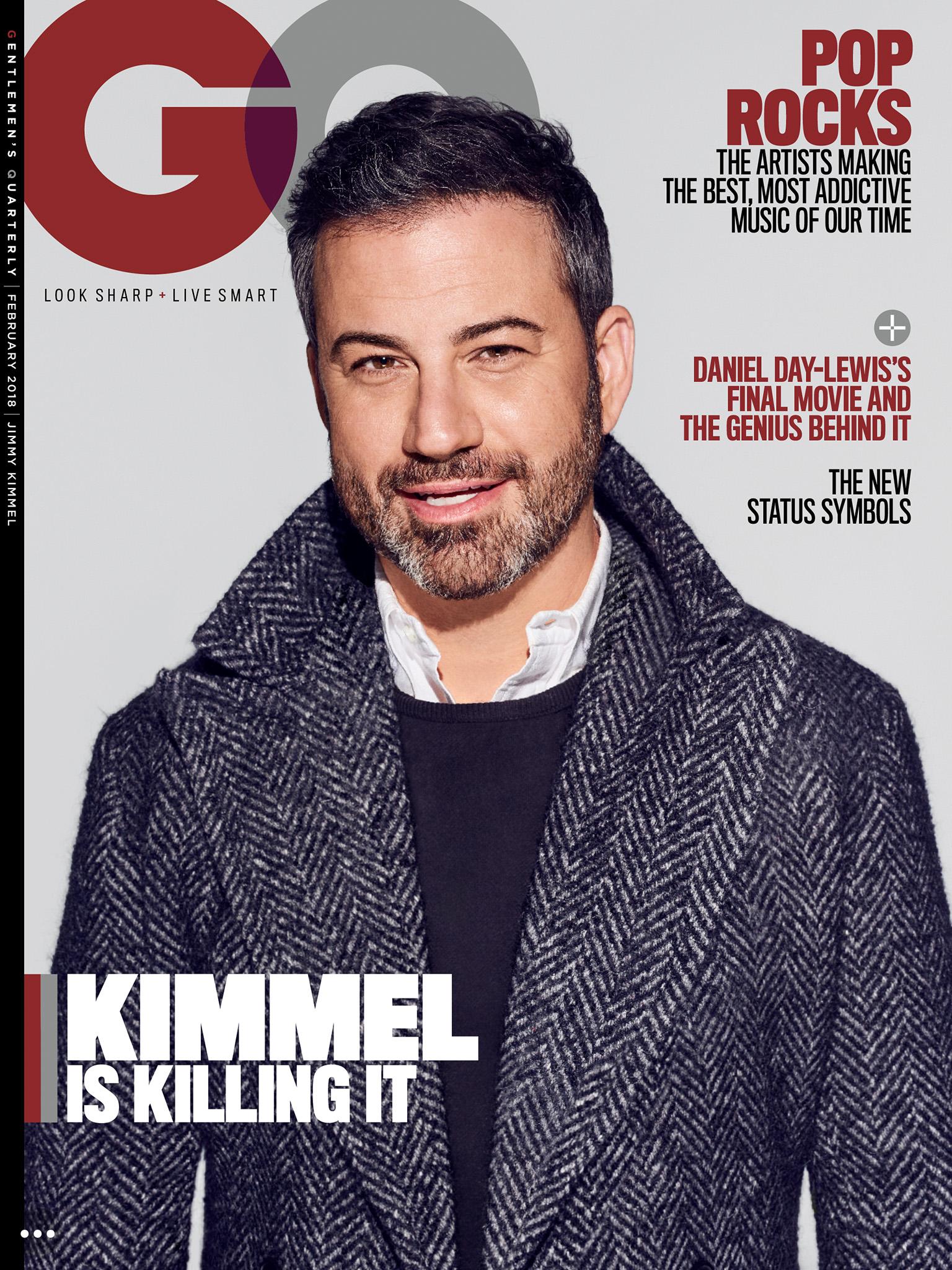 Kimmel on the cover of the February GQ. | Scrolller