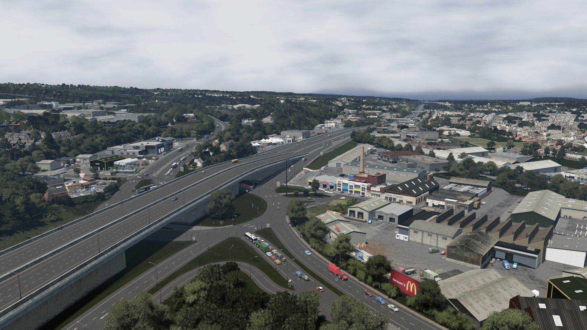 Kinsale Rd Roundabout Aerial view (Cities Skylines) | Scrolller