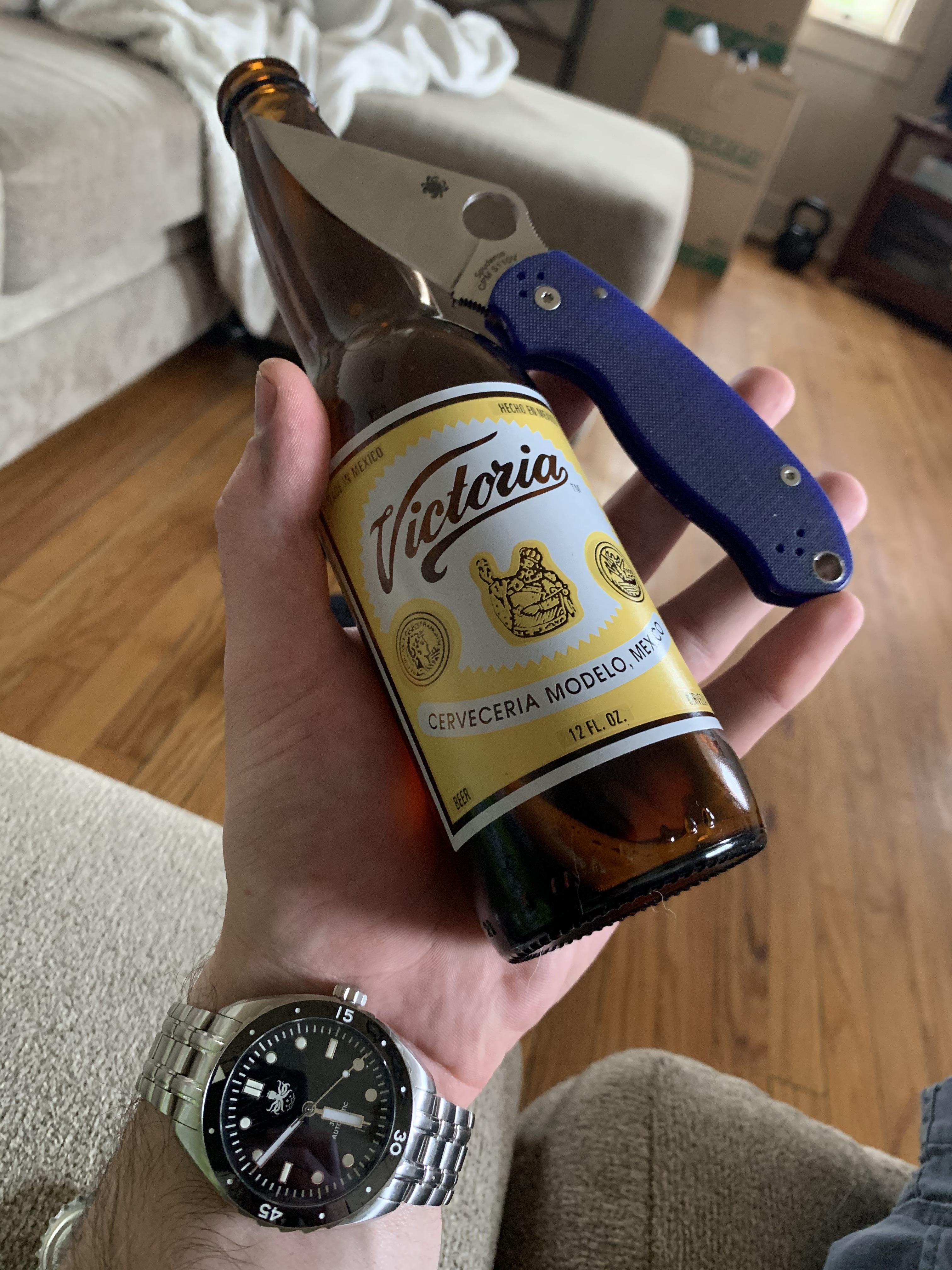 Knife, Beer, Watch | Scrolller