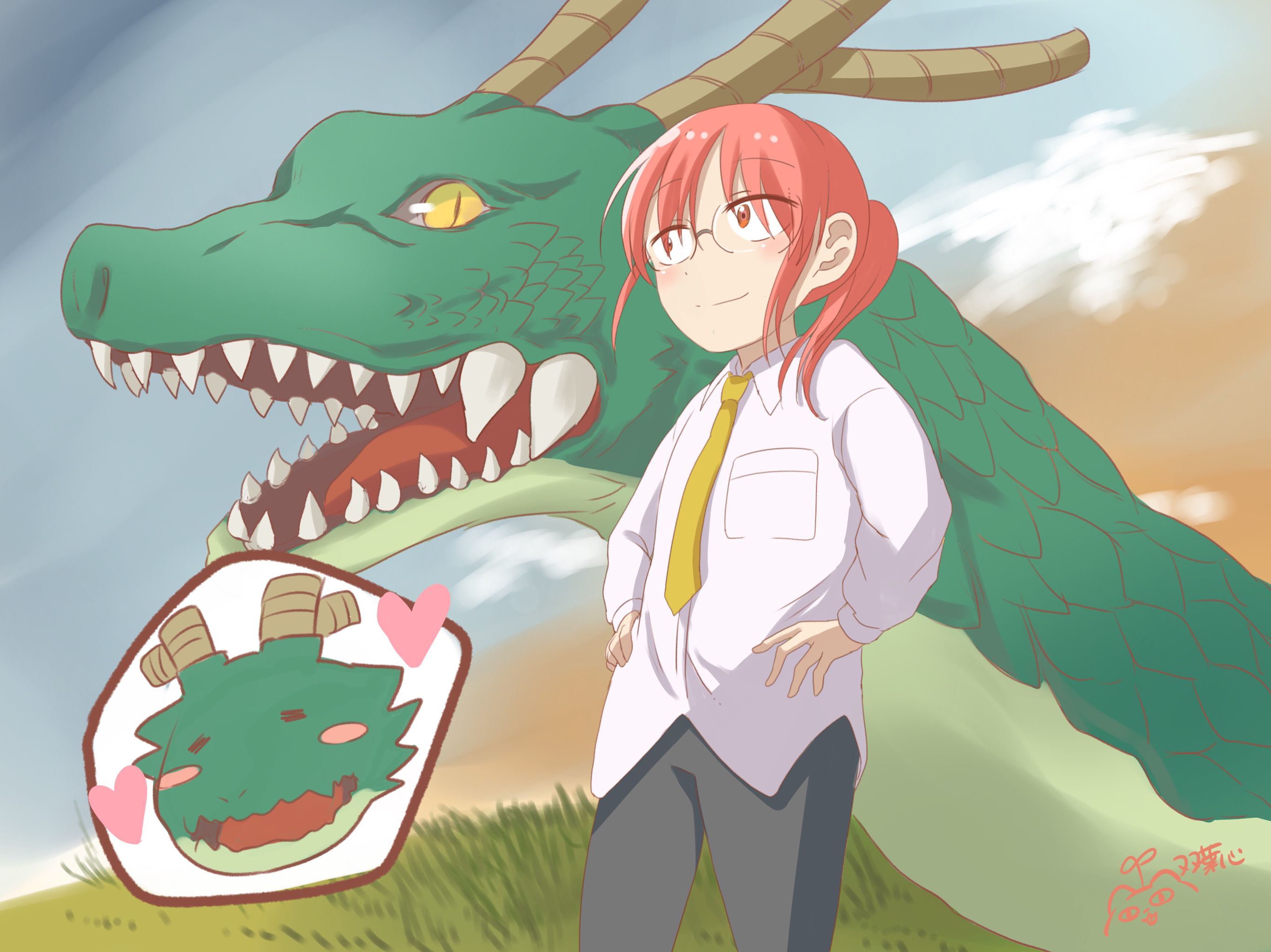 Kobayashi and her dragon | Scrolller