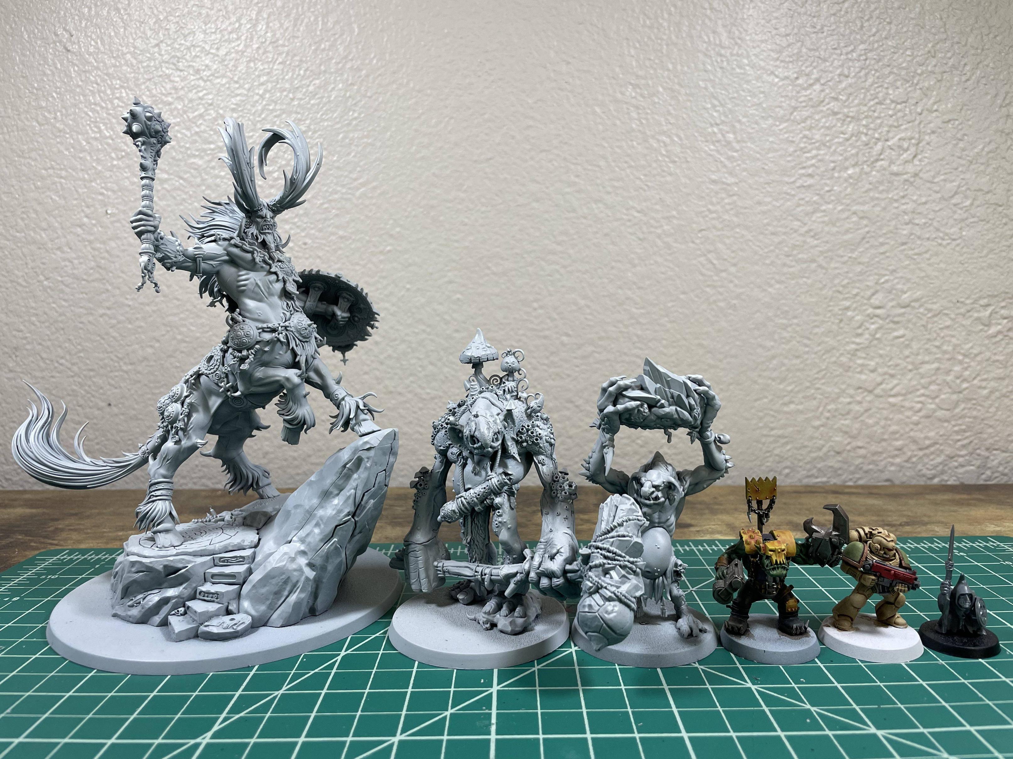 Kragnos size comparison….. I’m so excited to paint this model! | Scrolller